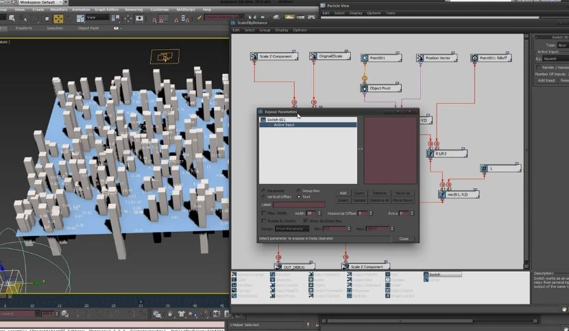 Particle Flow Box 3 Procedural Scaling