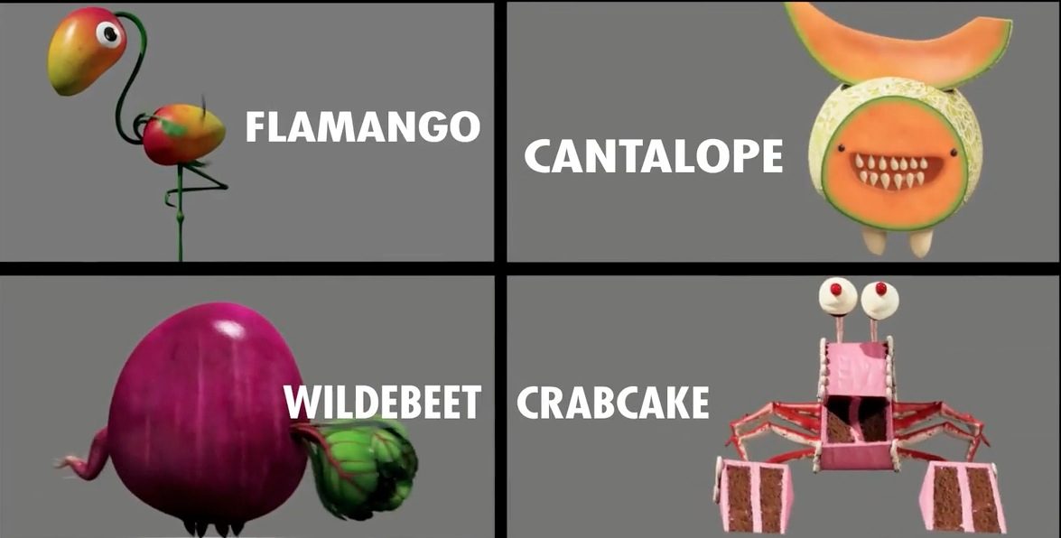 Foodimals From Cloudy With A Chance Of Meatballs 2