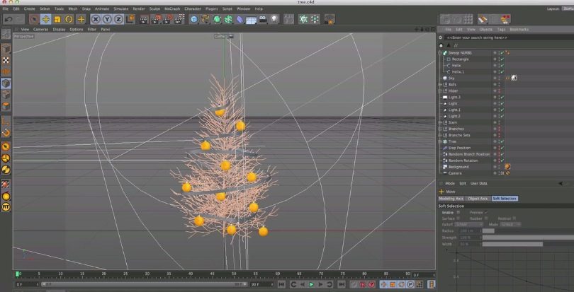 Create a Christmas Tree in Cinema 4D
