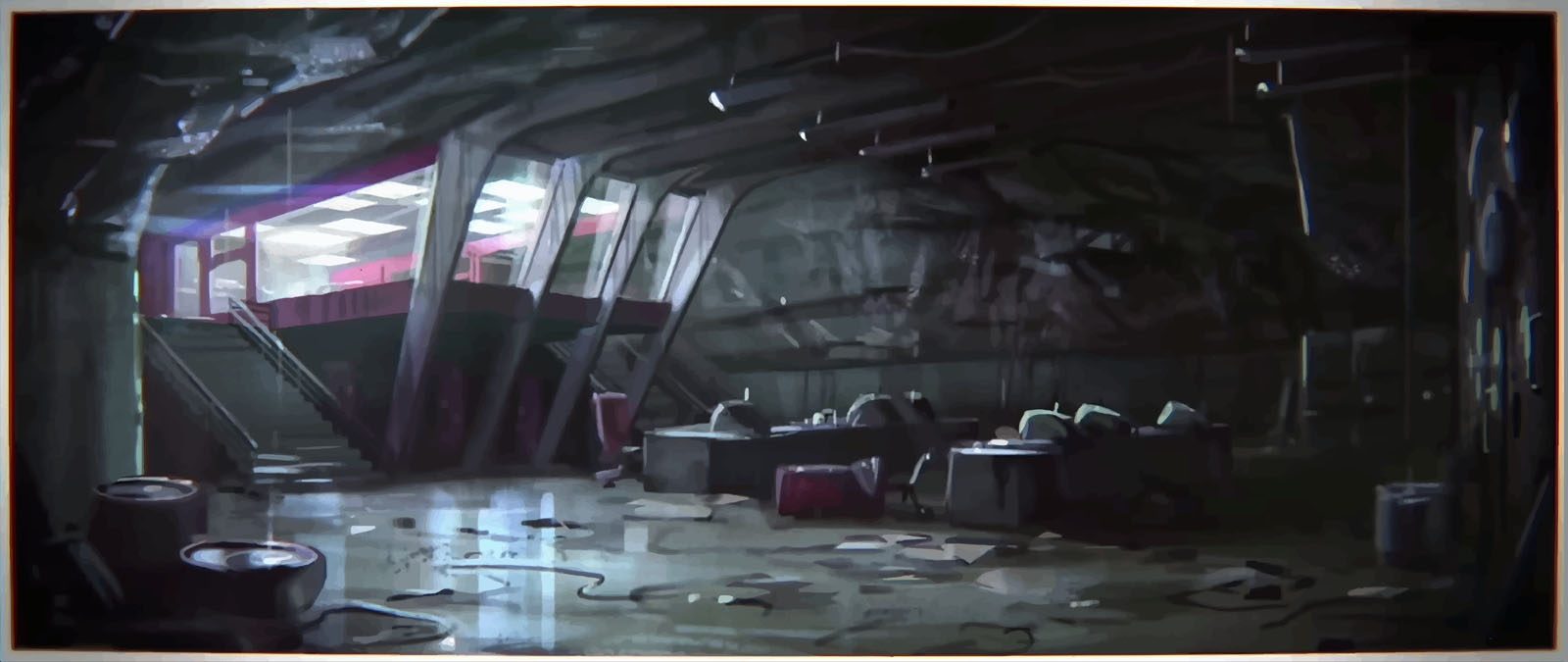 Fallout Hallway Concept Art