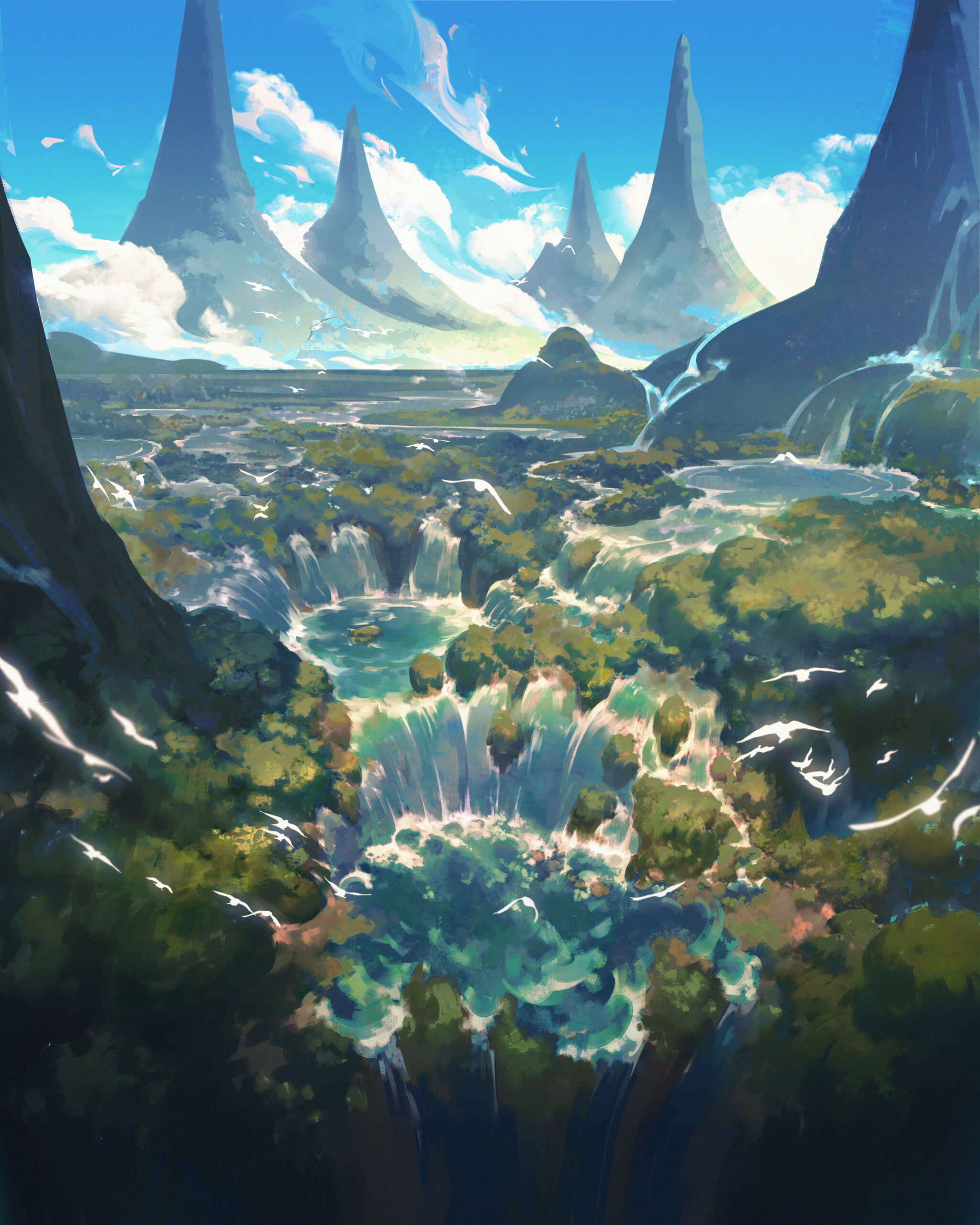 richard-lay-waterfall-wide-scaled.jpg (2048×2560)图片_【画师】Richard Lay图片素材-花瓣网